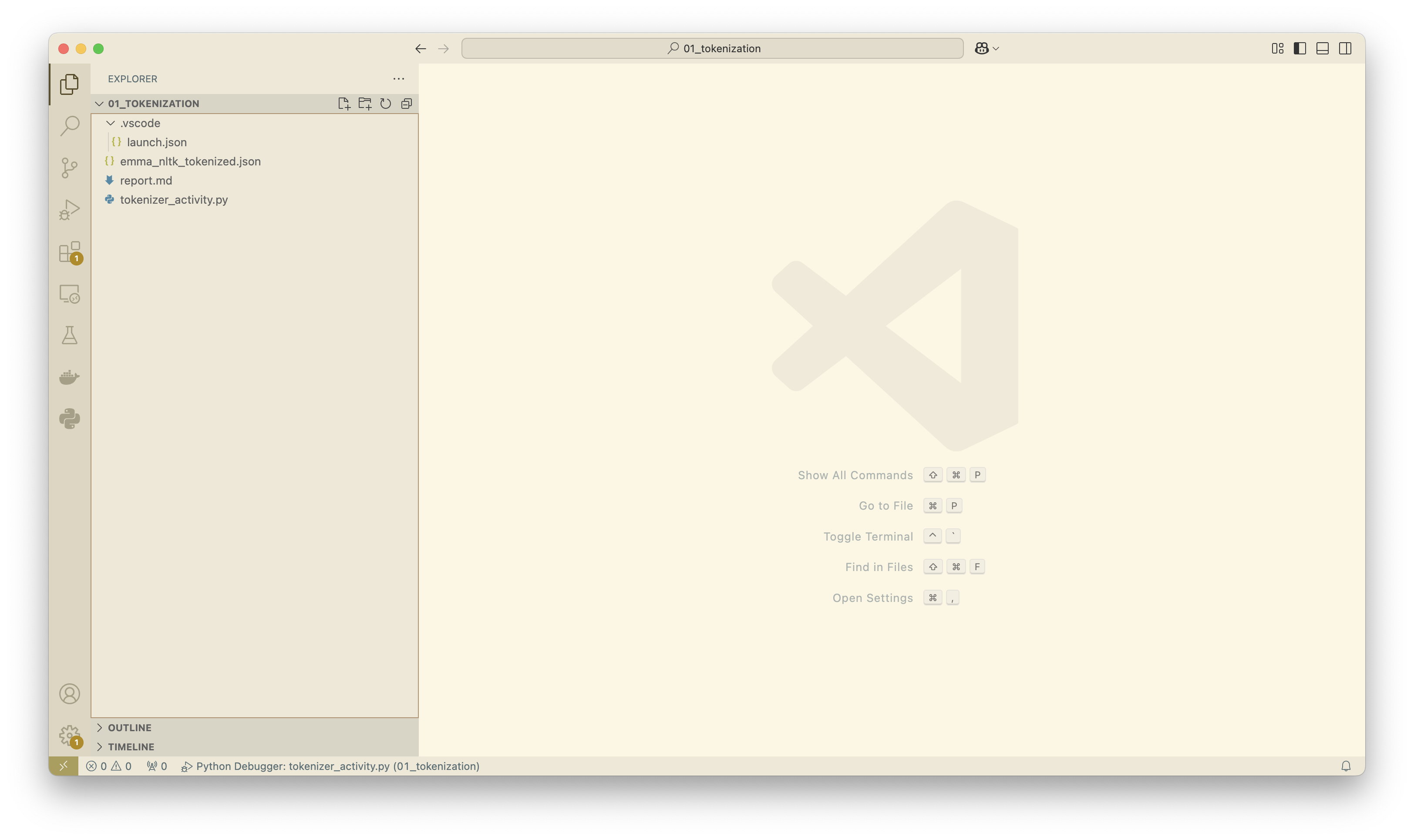 Rule-Based Tokenization Activity – CS 457 - Natural Language Processing